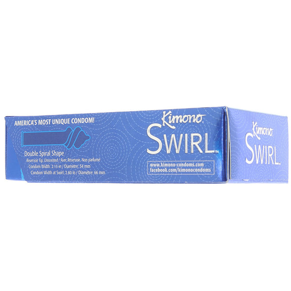 Kimono Swirl Double Spiral Shape Condoms in 12 Pack – PinkCherry