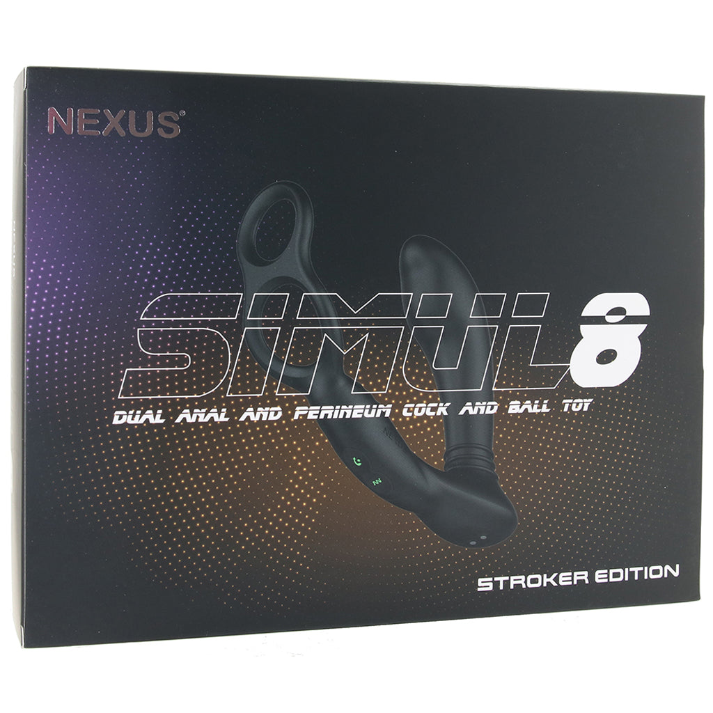 Simul8 Stroker Edition Dual Cock and Ball Vibe – PinkCherry