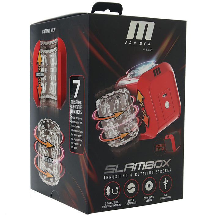 M for Men Slambox Rotating Auto Stroker – PinkCherry