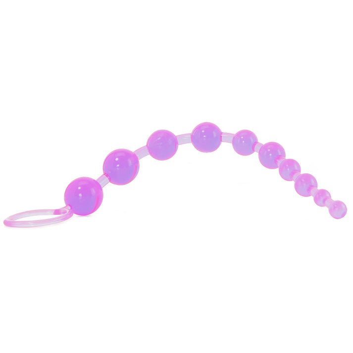 X 10 Anal Beads In Purple Pinkcherry