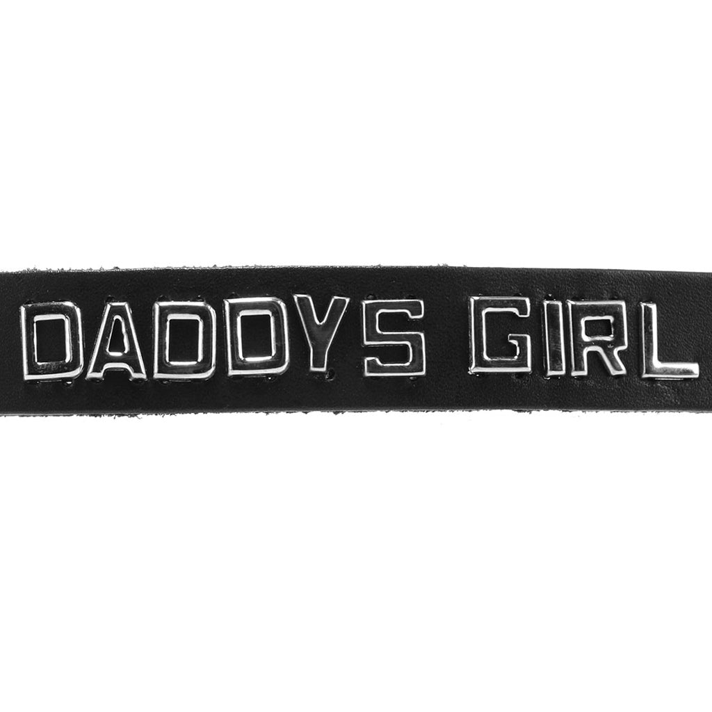 Daddy's Girl Leather Word Band Collar – PinkCherry