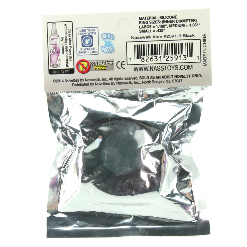 Ram Silicone Cock Rings #3 in Black – PinkCherry